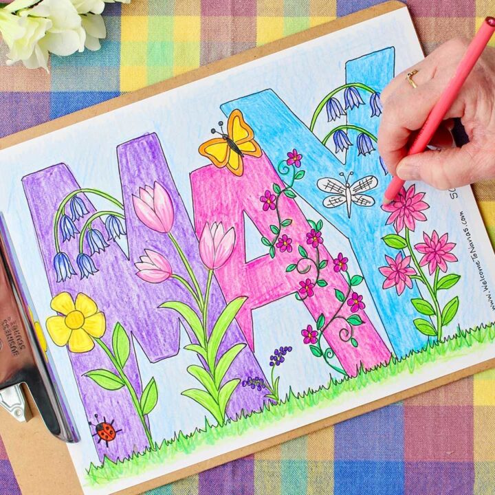 Free Merry Month of May Coloring Pages | Welcome To Nana's