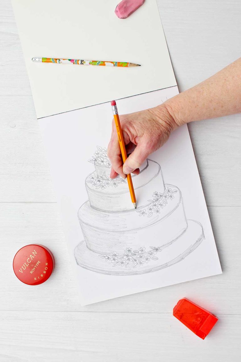 How to Draw a Wedding Cake | Welcome To Nana's