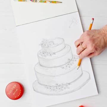 How to Draw a Wedding Cake | Welcome To Nana's