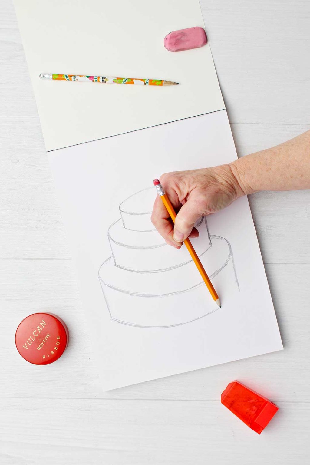 How to Draw a Wedding Cake | Welcome To Nana's