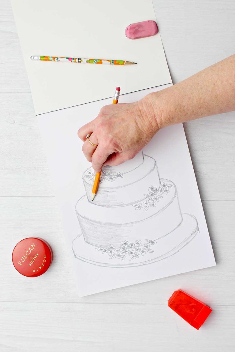 How to Draw a Wedding Cake | Welcome To Nana's