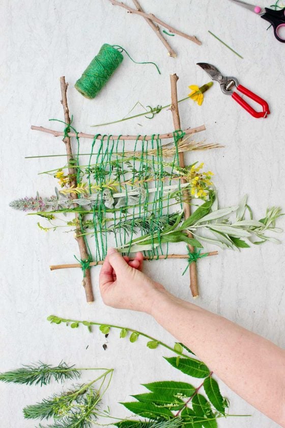 2 Ways of Nature Weaving with Kids | Welcome To Nana's