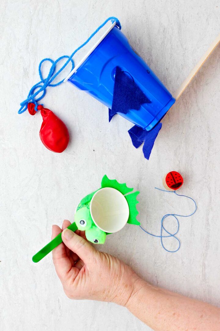 DIY Ball in Cup Game from Recycled Cup | Welcome To Nana's