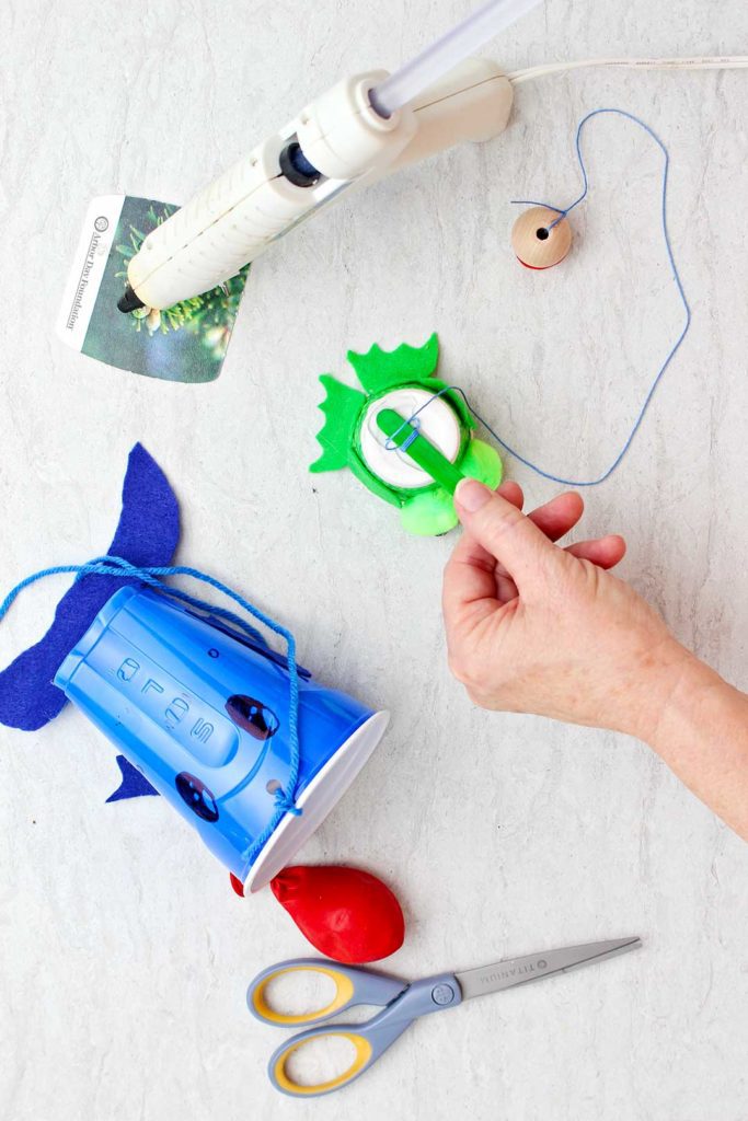 DIY Ball in Cup Game from Recycled Cup | Welcome To Nana's