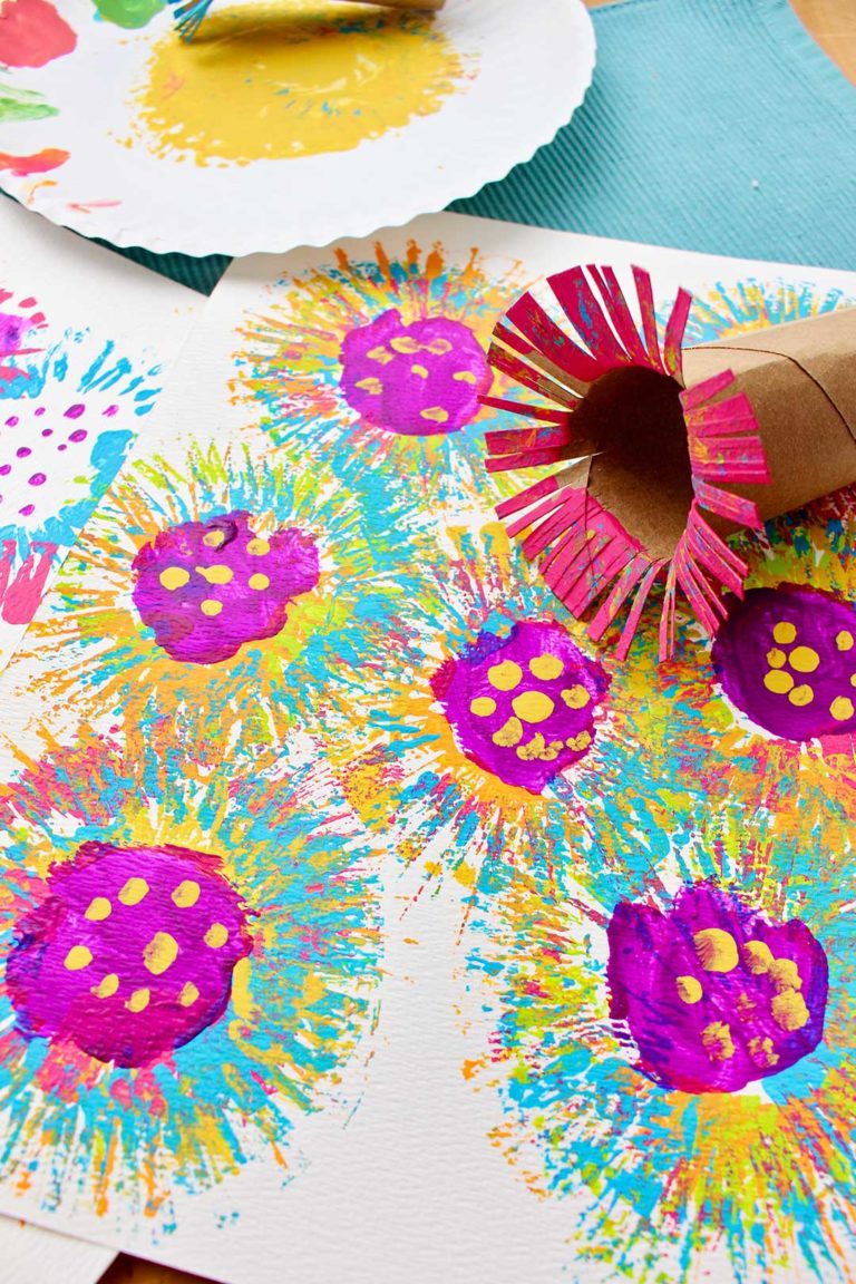 Easy Toilet Paper Roll Flower Painting | Welcome To Nana's