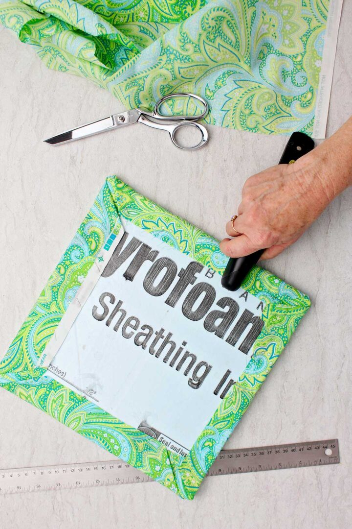 DIY Fabric Bulletin Board with Foam Core | Welcome To Nana's