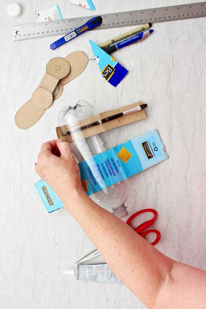 Upcycled Plastic Bottle Airplane Craft | Welcome To Nana's
