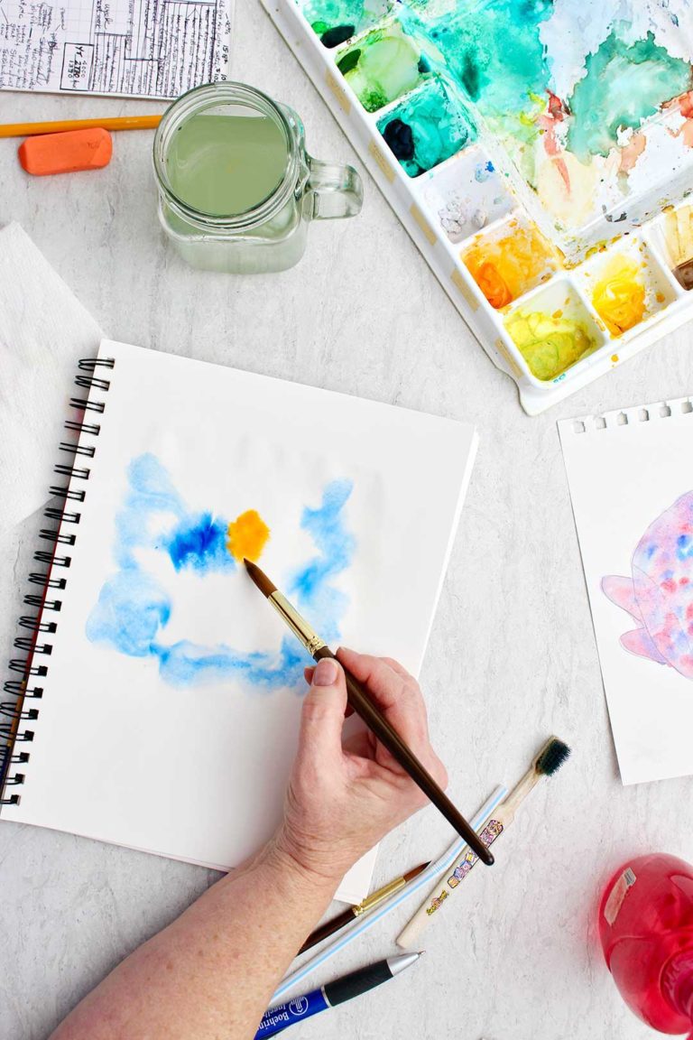 Fun Watercolor Ideas on an Art Play Day! | Welcome To Nana's