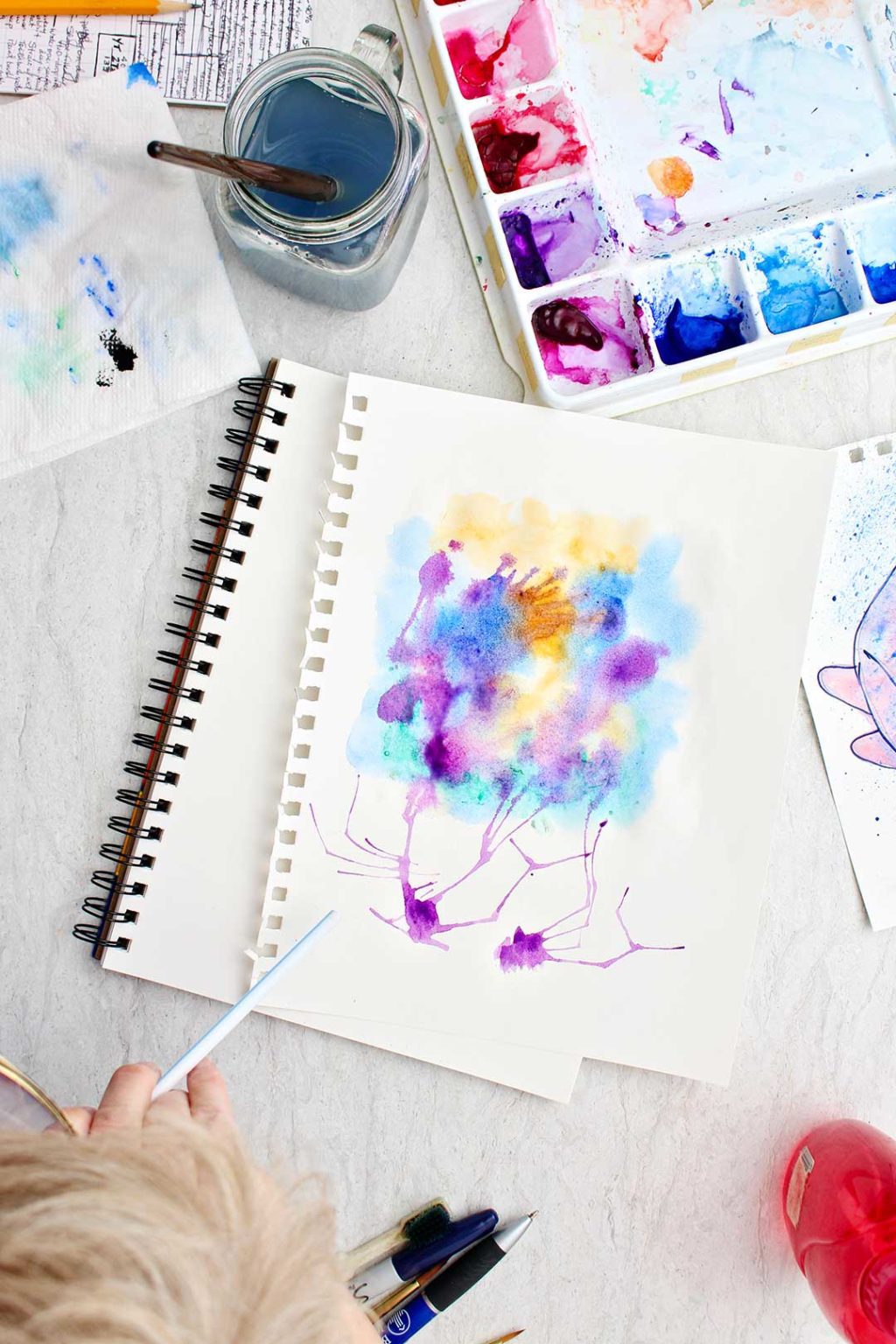 Fun Watercolor Ideas on an Art Play Day! | Welcome To Nana's