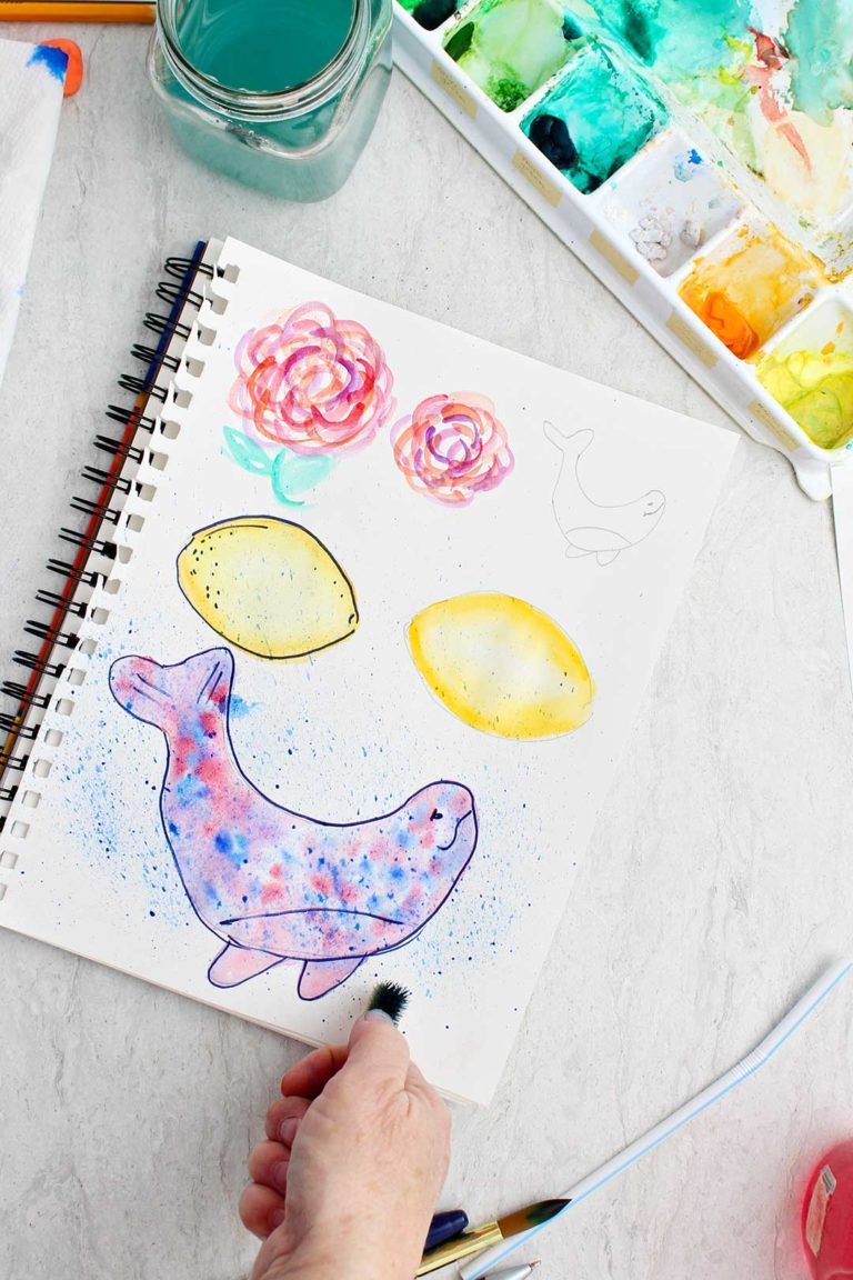 Fun Watercolor Ideas on an Art Play Day! | Welcome To Nana's
