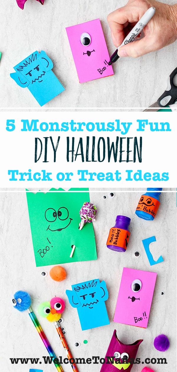 5 Monstrously Fun DIY Halloween Trick-or-Treat Ideas | Welcome To Nana's