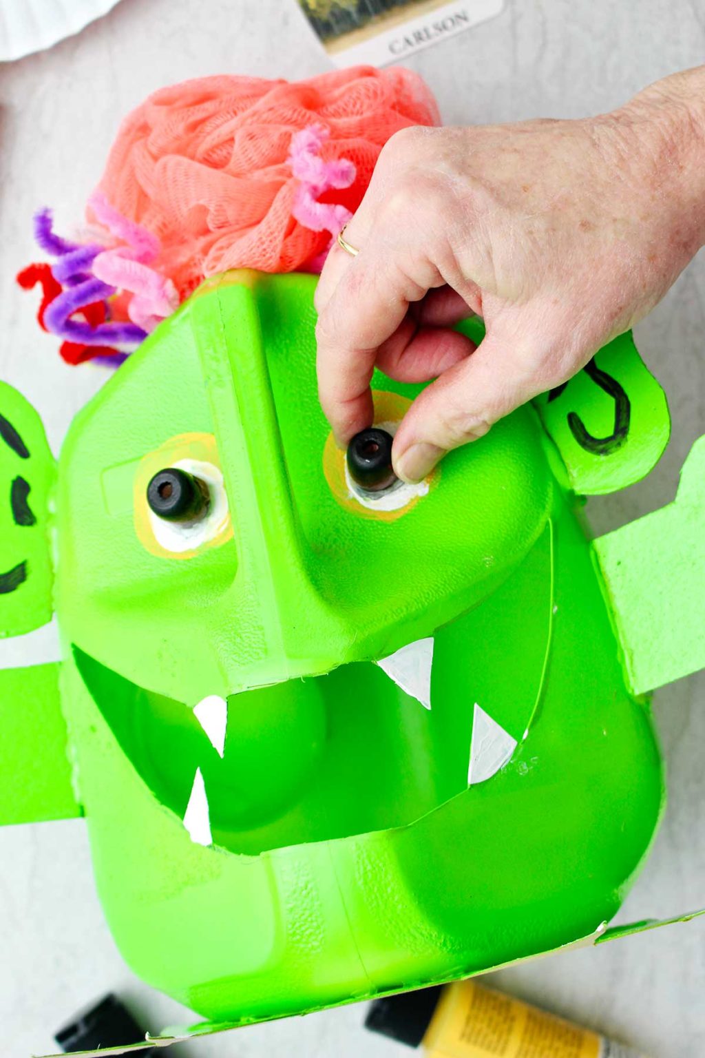 DIY Monster Milk Jug Halloween Decoration | Welcome To Nana's