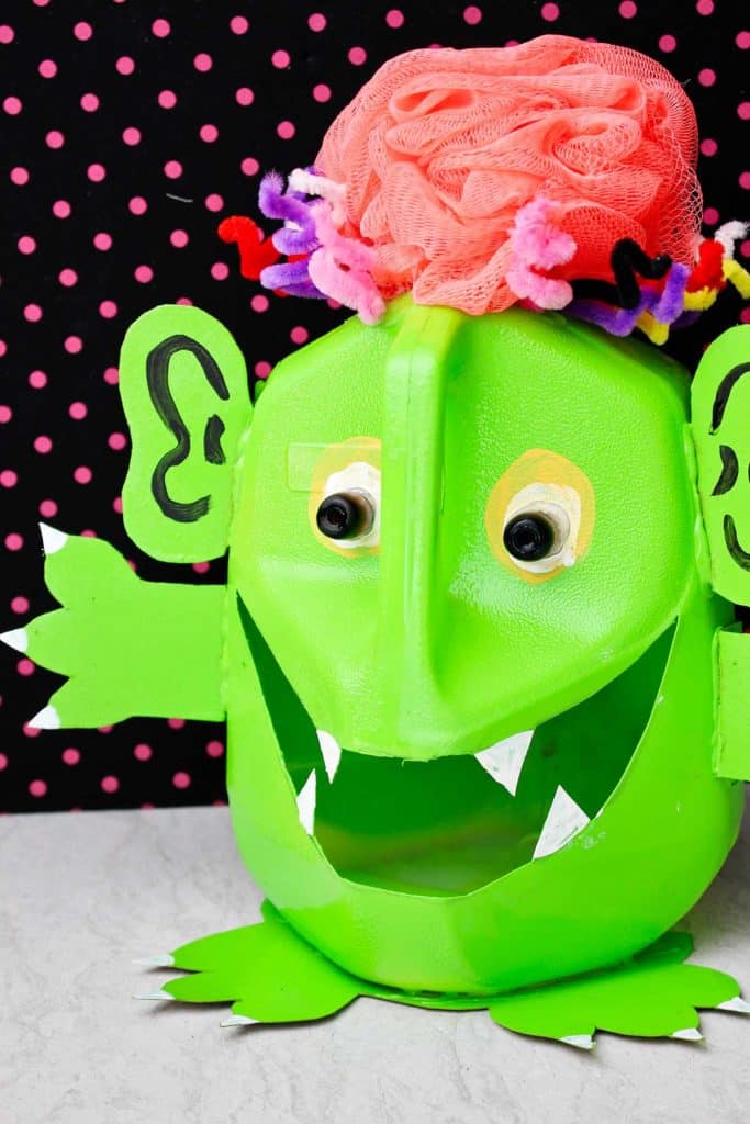 DIY Monster Milk Jug Halloween Decoration | Welcome To Nana's