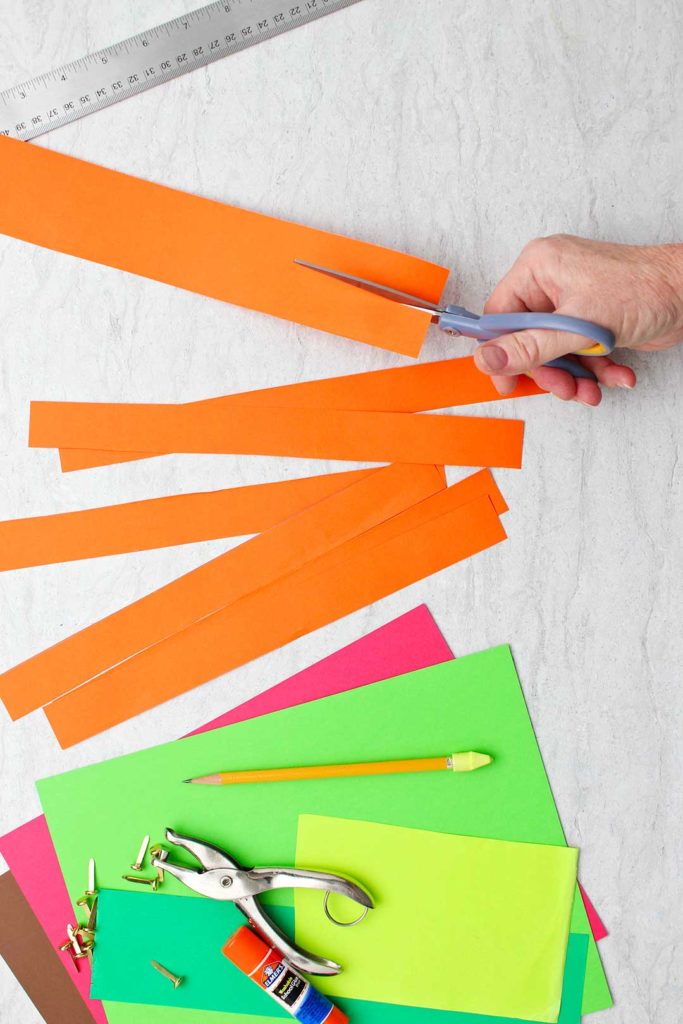 How to Make a Paper Strip Pumpkin Craft | Welcome To Nana's