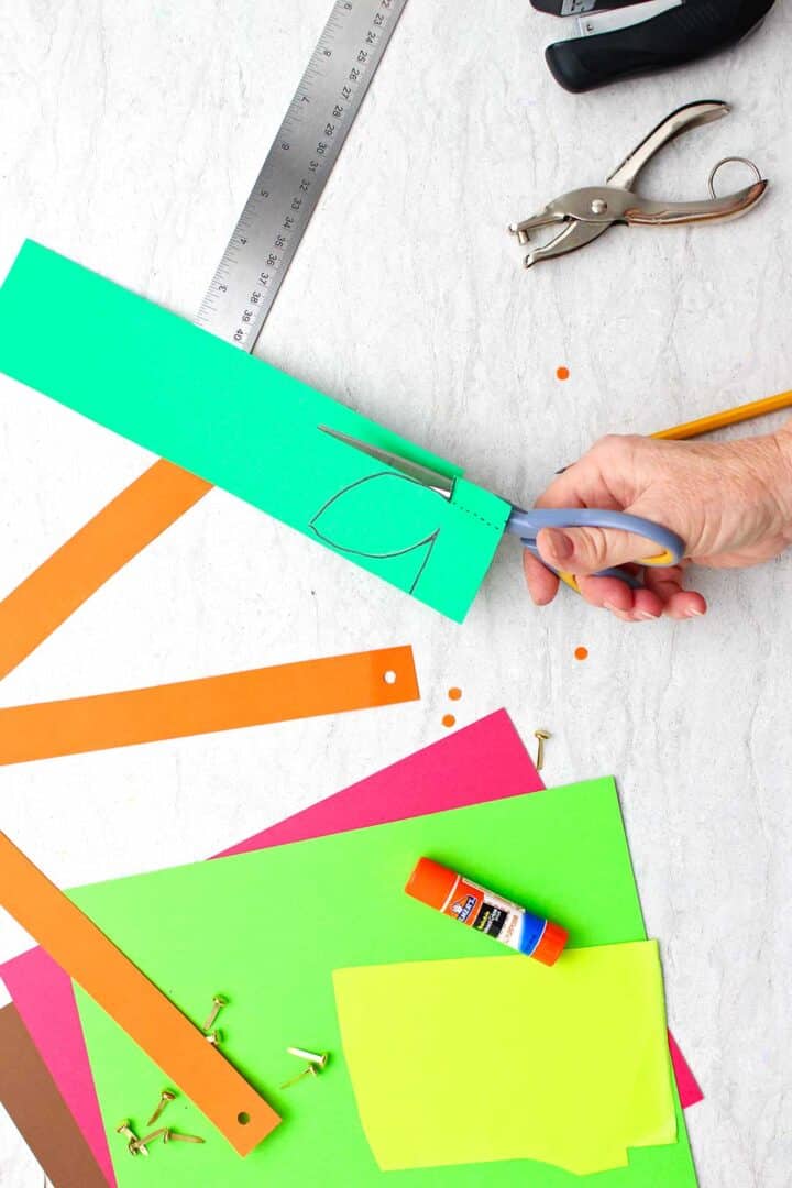 How to Make a Paper Strip Pumpkin Craft | Welcome To Nana's