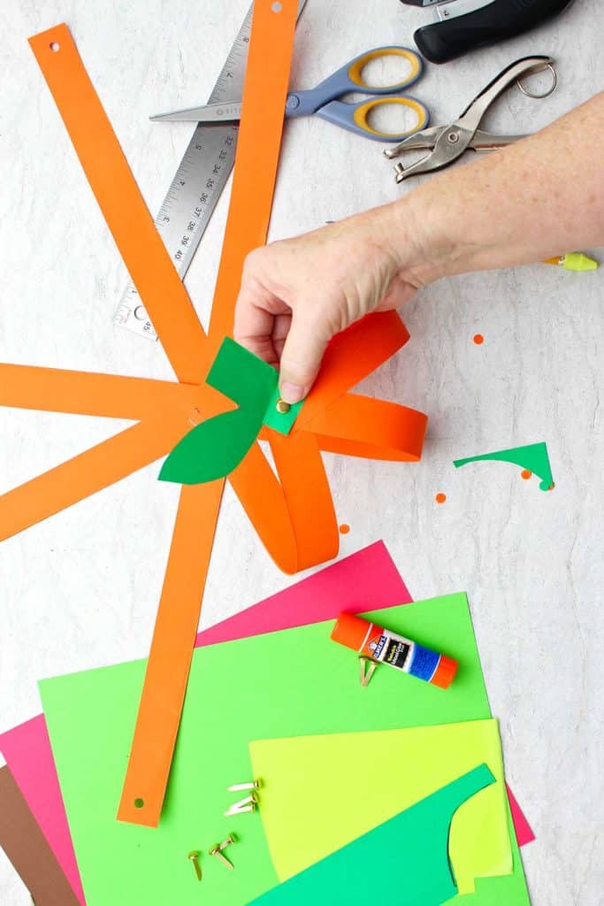 How to Make a Paper Strip Pumpkin Craft | Welcome To Nana's