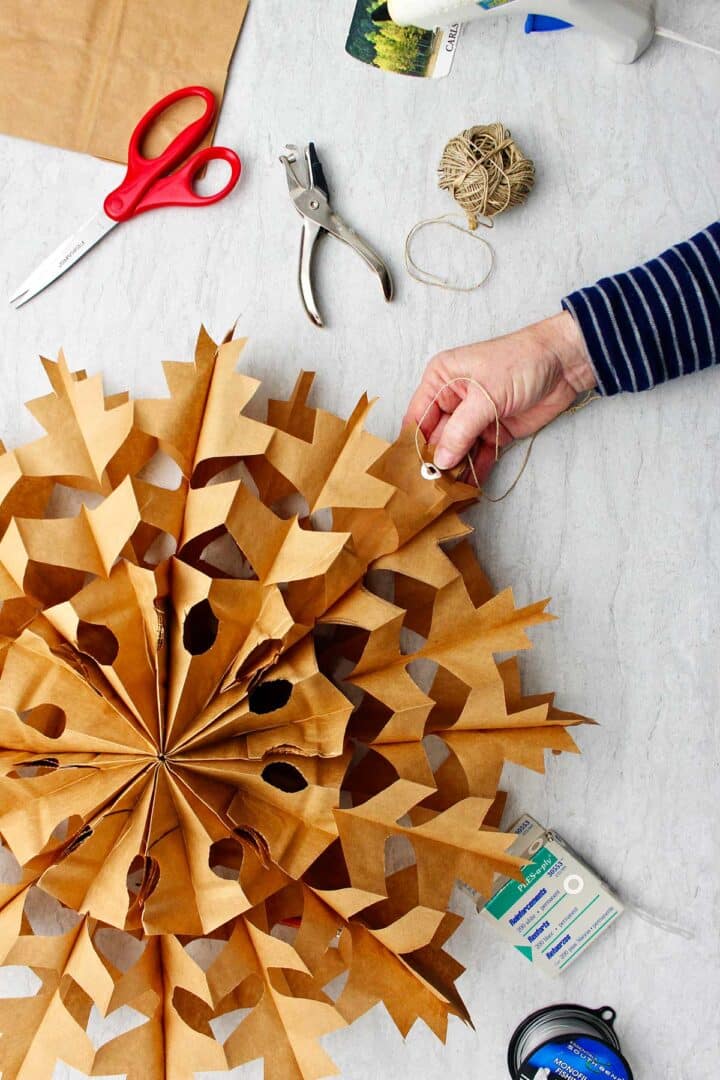 Brown Paper Bag Snowflakes | Welcome To Nana's