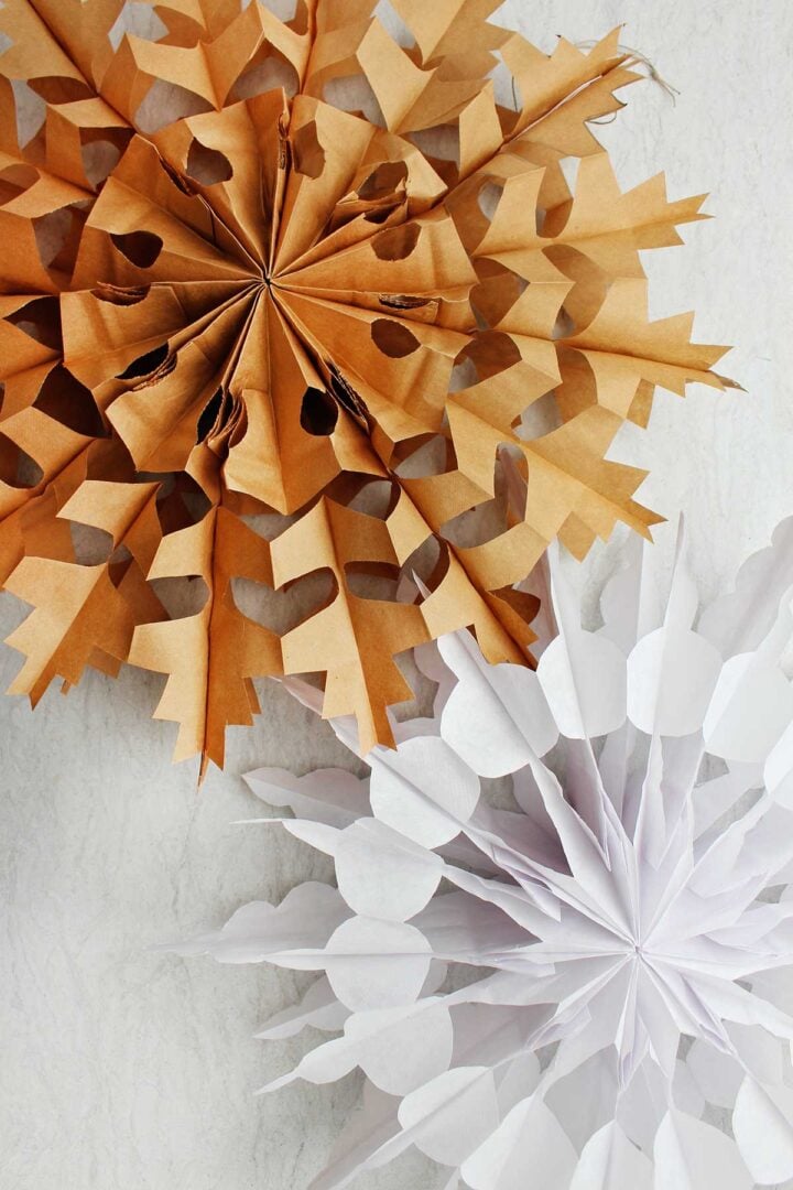 Brown Paper Bag Snowflakes | Welcome To Nana's