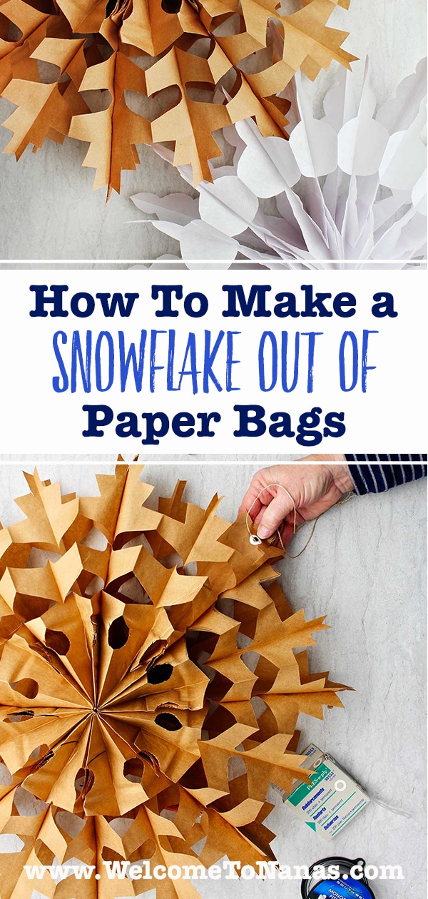 Brown Paper Bag Snowflakes | Welcome To Nana's