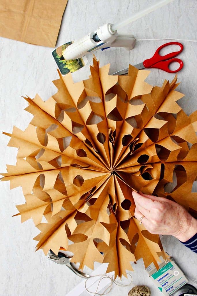 Brown Paper Bag Snowflakes | Welcome To Nana's