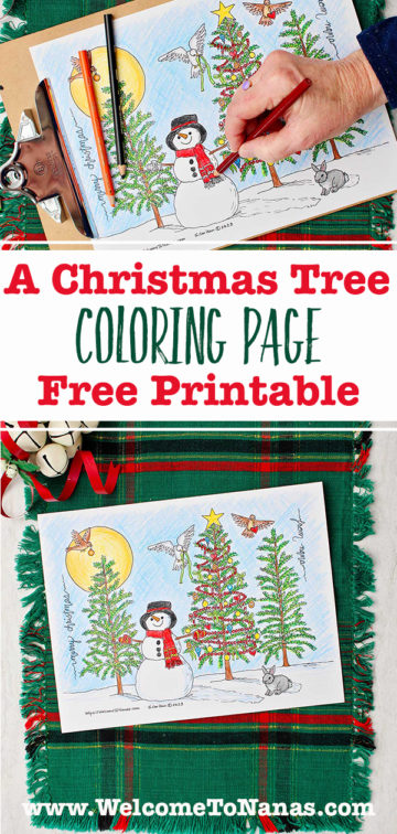 A Christmas Tree Coloring Page (Free Printable for Kids)! | Welcome To ...