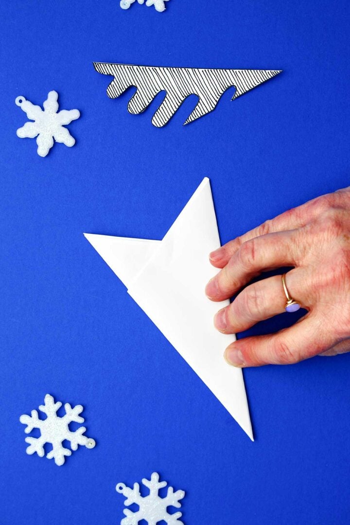 Easy Paper Snowflake Template (Printable designs + How to make your own!)