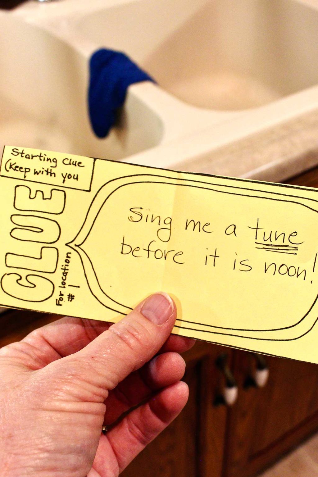 Indoor Scavenger Hunt with Free Printable Clue Cards | Welcome To Nana's