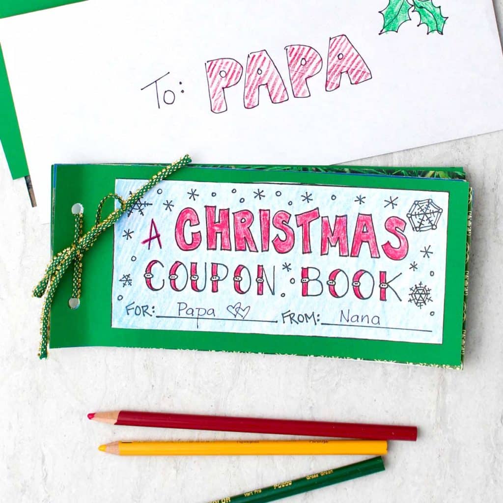 Free Printable Coupon Book Template for Christmas | Welcome To Nana's