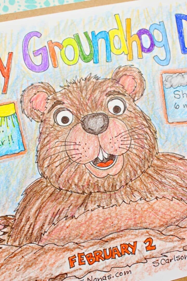Happy Groundhog Day Coloring Pages (Cute Free Printable!) | Welcome To ...