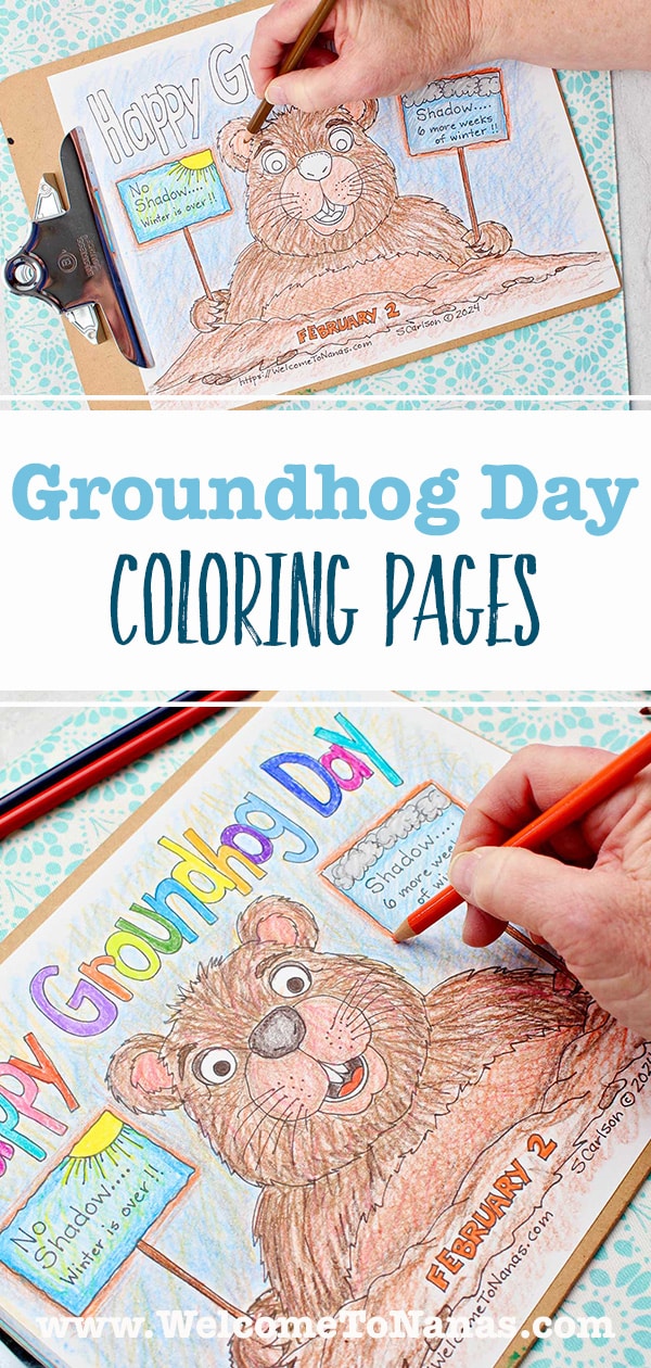 Happy Groundhog Day Coloring Pages (Cute Free Printable!) | Welcome To ...