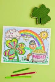 Cute St Patrick's Day Coloring Page (Free Printable!) | Welcome To Nana's