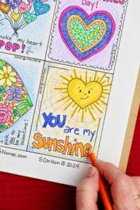 Heart Valentines to Color: a Valentine's Day Free Printable! | Welcome ...