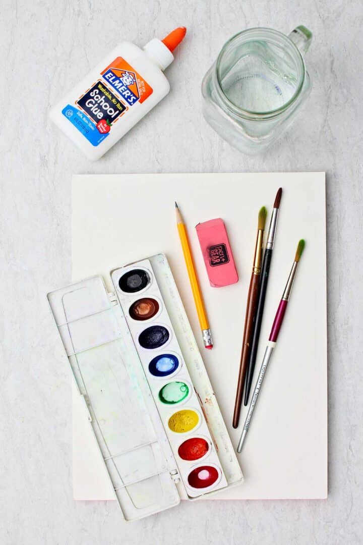 Try Glue Line Painting - glue lines & watercolor wash | Welcome To Nana's