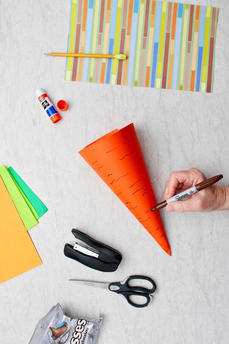 Easy Carrot Easter Basket Craft for Kids | Welcome To Nana's