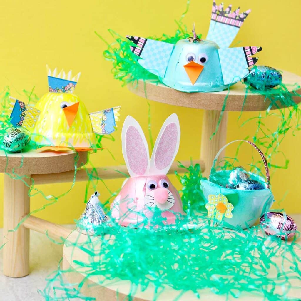 DIY Egg Carton Animals: a Fun Upcycled Easter Craft! | Welcome To Nana's