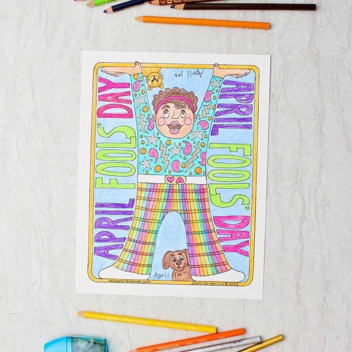 Fun April Fools Day Coloring Page (Free Printable) | Welcome To Nana's