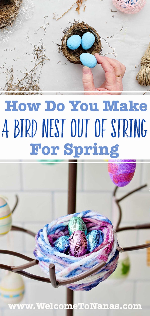 How Do You Make a Bird Nest Out of String for Spring | Welcome To Nana's