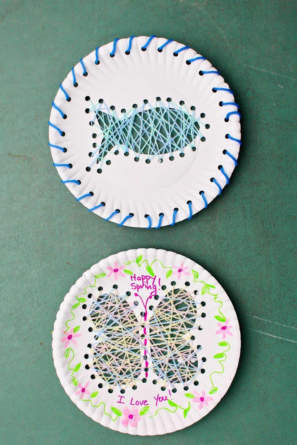 Paper Plate String Art (Easy DIY Craft for Kids) | Welcome To Nana's