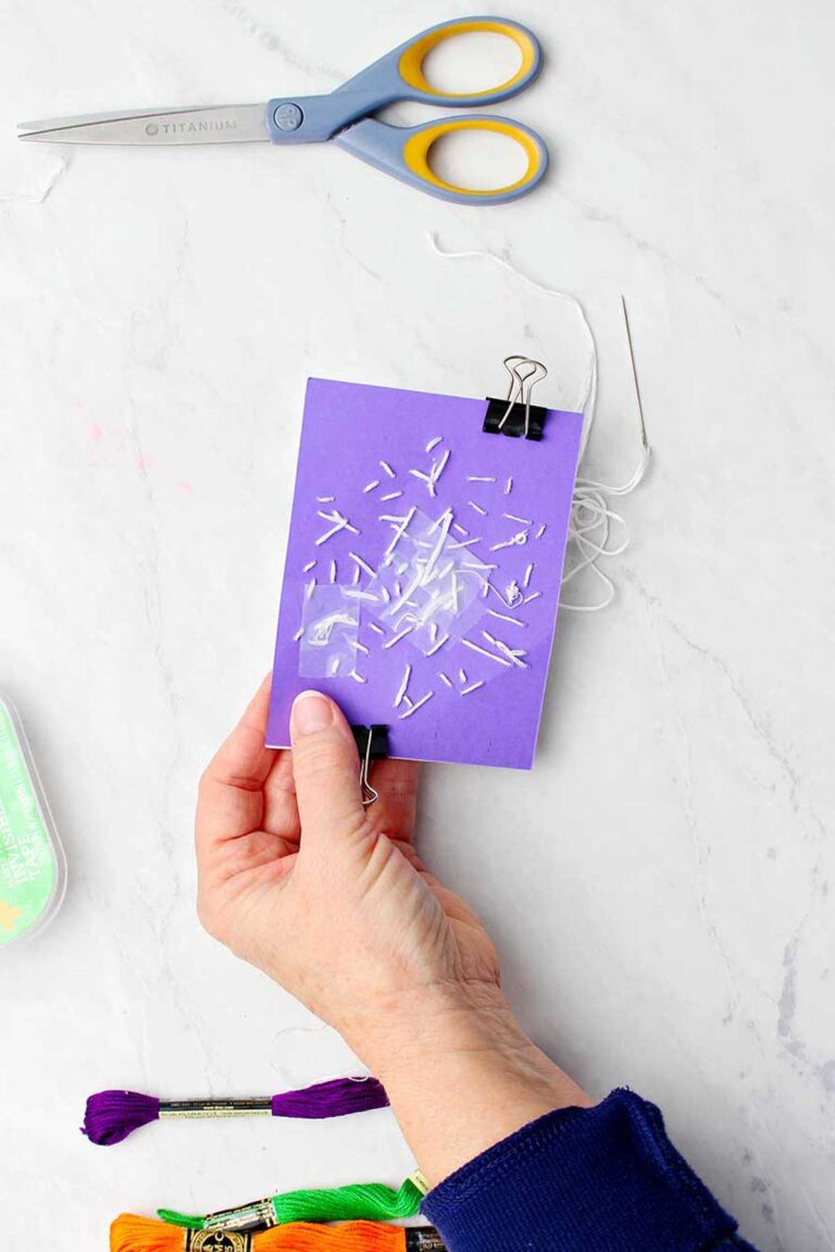 DIY Hand Embroidered Cards | Welcome To Nana's