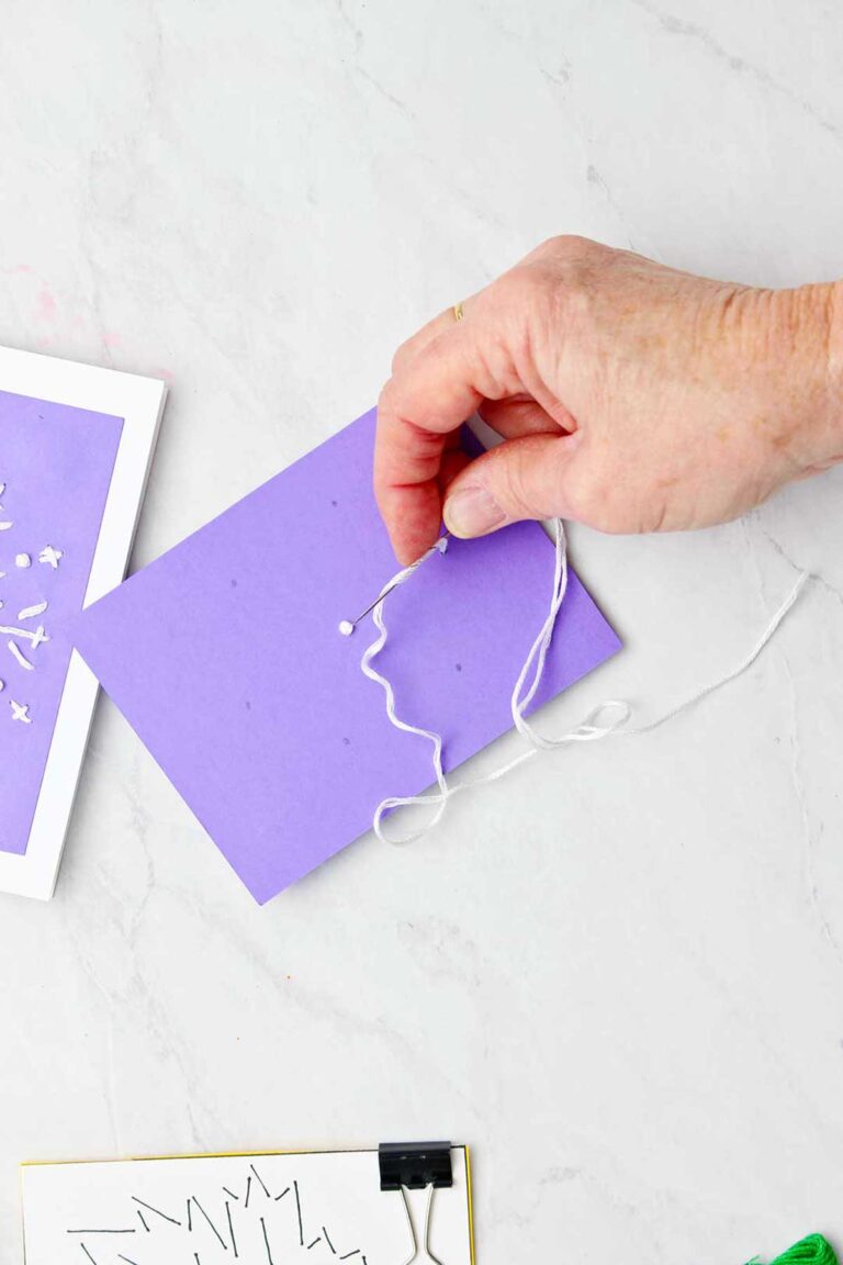 DIY Hand Embroidered Cards | Welcome To Nana's