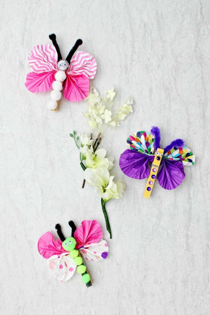 Easy Butterfly Clothespin Craft to Make With Kids | Welcome To Nana's
