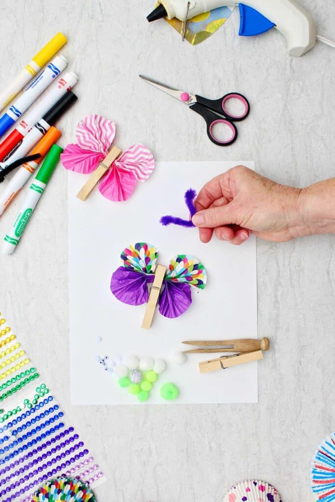 Easy Butterfly Clothespin Craft to Make With Kids | Welcome To Nana's