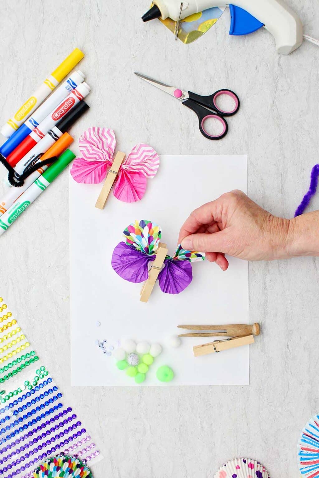 Easy Butterfly Clothespin Craft to Make With Kids | Welcome To Nana's
