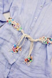 Easy macrame belt with beads (pattern & tutorial) | Welcome To Nana's