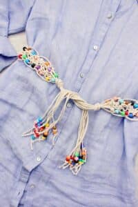 Easy macrame belt with beads (pattern & tutorial) | Welcome To Nana's