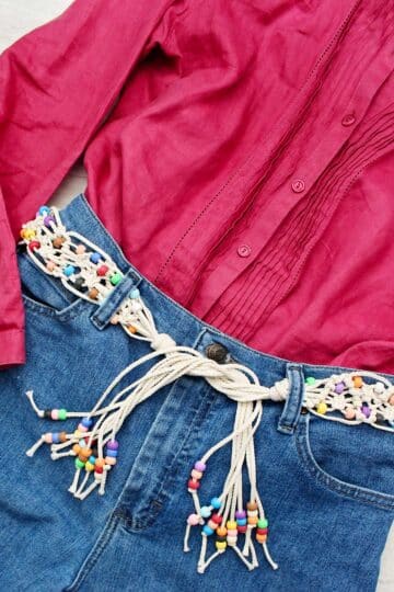 Easy macrame belt with beads (pattern & tutorial) | Welcome To Nana's