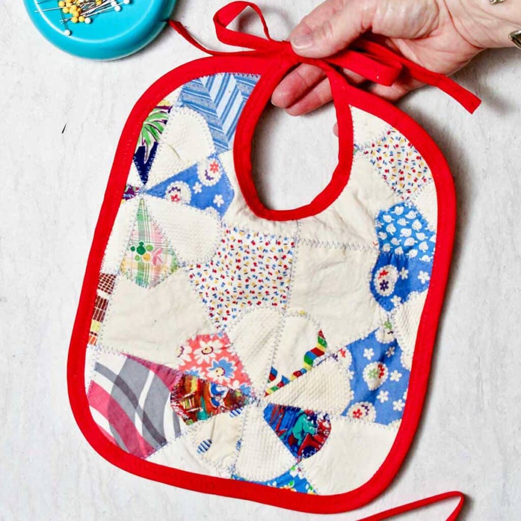 How to Sew a Reversible DIY Bib for Baby (Free Pattern) | Welcome To Nana's