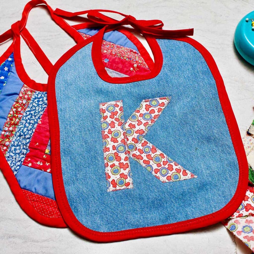 How to Sew a Reversible DIY Bib for Baby (Free Pattern) | Welcome To Nana's