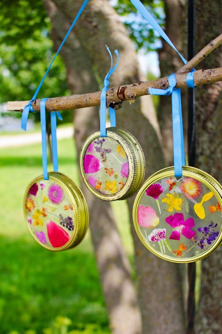 DIY Garden Suncatcher Wind Chime a Summer Kids Craft | Welcome To Nana's