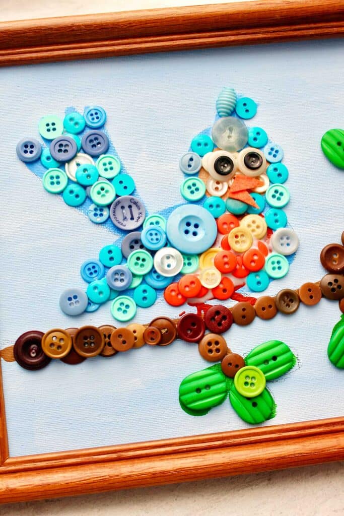 Easy DIY Buttons Craft Project (Paint with Buttons!) | Welcome To Nana's